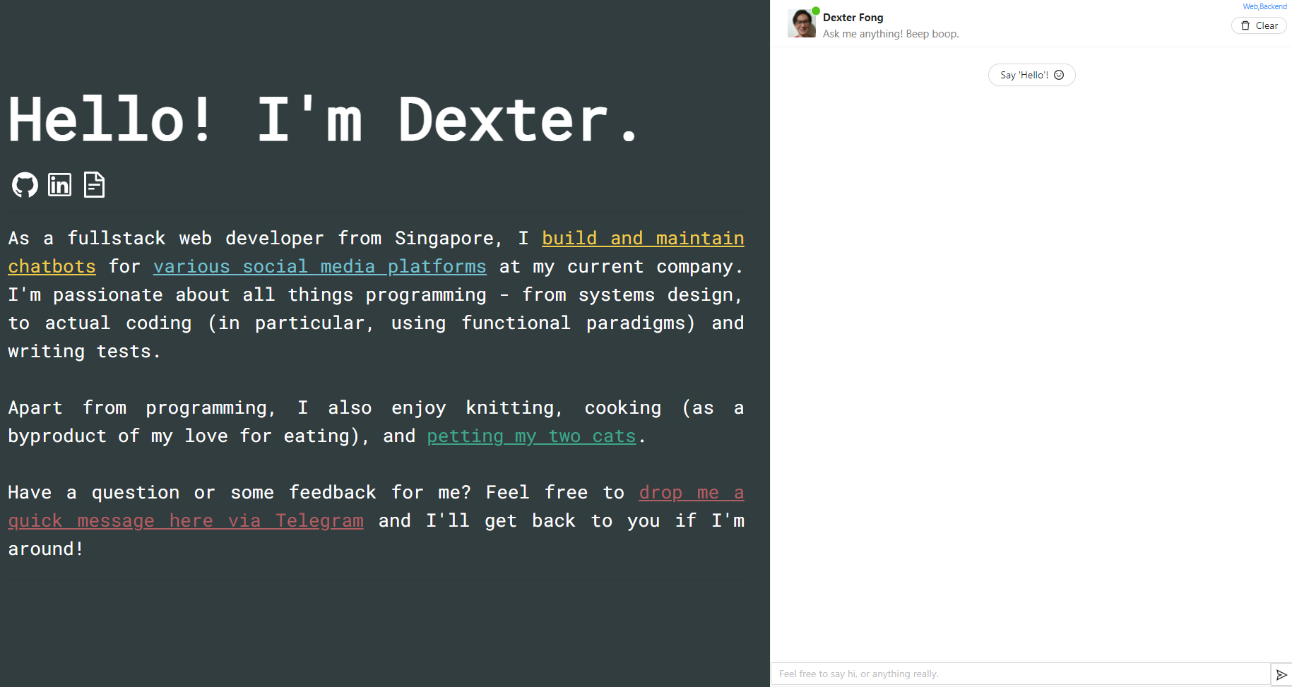 Dexter Fong - Software Engineer